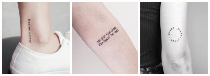 Las mejores Frases inspiradoras de Tatuajes - Mini Tatuajes